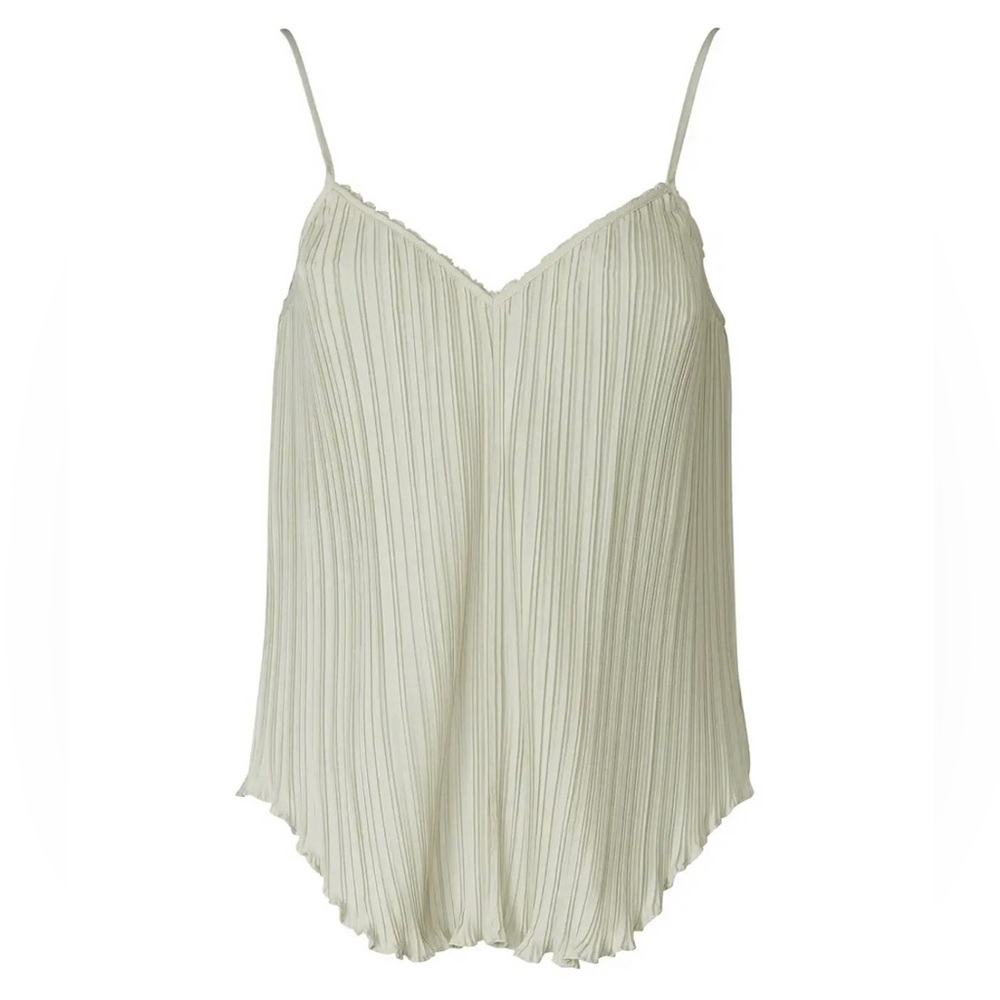Rebecca Taylor Plisse Pleated Tank - Gem